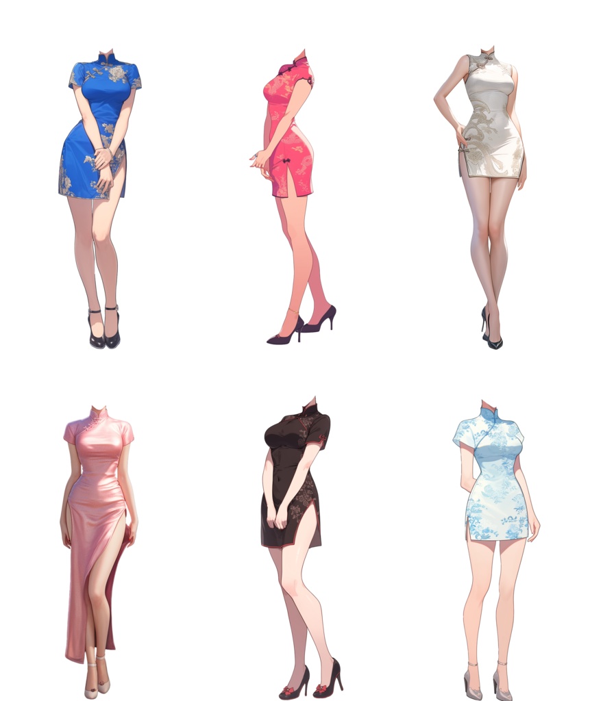 【立ち絵素材】チャイナドレス【png50点】 - sozaiya-create - BOOTH