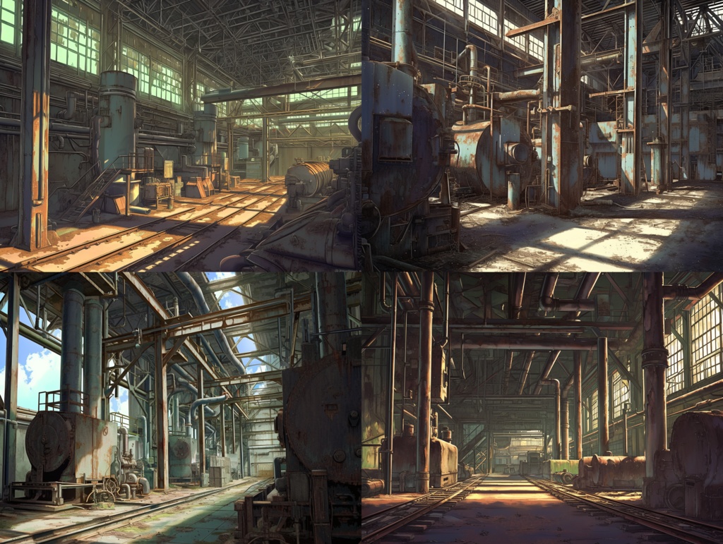 【背景素材50点】廃工場【ゲーム/TRPG背景素材/CoC/ココフォリア】 - sozaiya-create - BOOTH