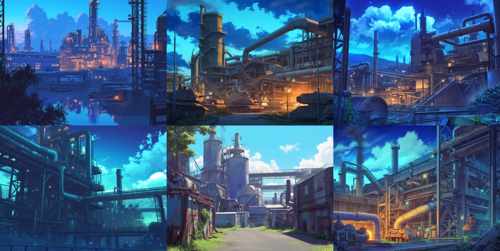 【背景素材50点】廃工場【ゲーム/TRPG背景素材/CoC/ココフォリア】 - sozaiya-create - BOOTH