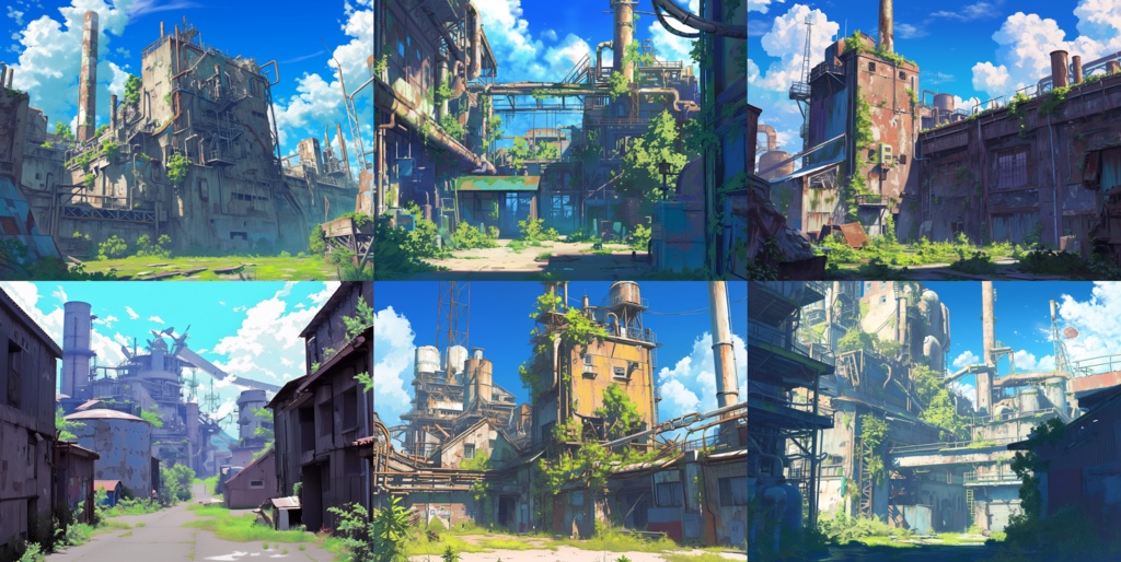 【背景素材50点】廃工場【ゲーム/TRPG背景素材/CoC/ココフォリア】 - sozaiya-create - BOOTH