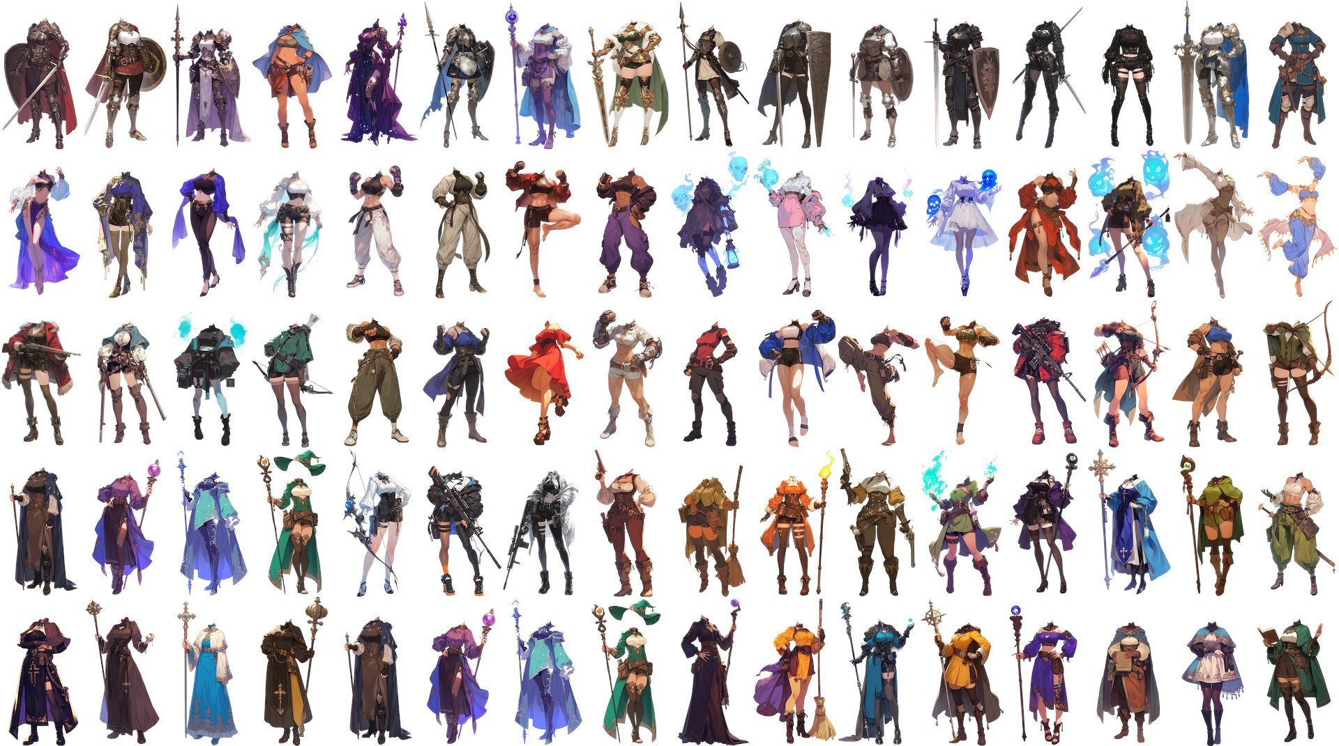 【立ち絵作成】ファンタジー80点｜女性【透過png】 - sozaiya-create - BOOTH