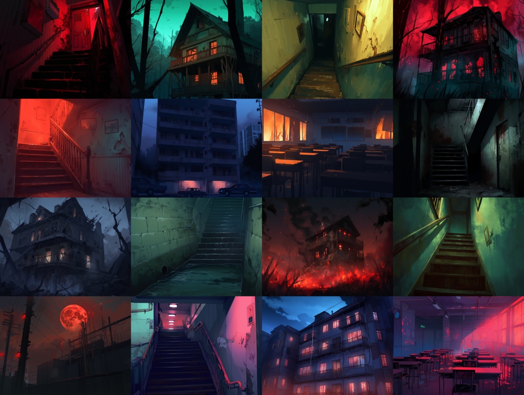 【150枚png】ホラー風背景素材【ゲーム/TRPG背景素材/CoC/ココフォリア】 - sozaiya-create - BOOTH