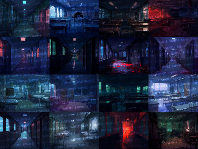 【背景150枚】ホラー風（ゲーム/TRPG/CoC/ココフォリア） - sozaiya-create - BOOTH