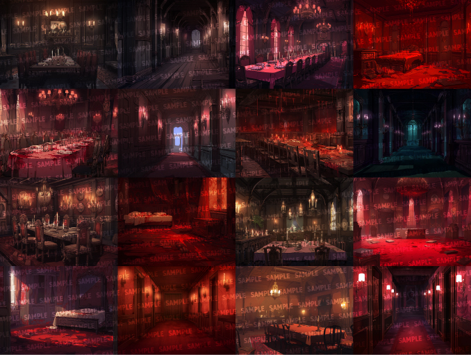 【背景150枚】ホラー風（ゲーム/TRPG/CoC/ココフォリア） - sozaiya-create - BOOTH