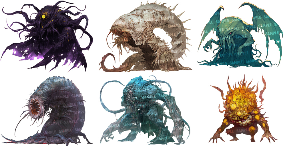 【透過素材60点】怪物｜神話生物/異形/魔物/魔獣（png） - sozaiya-create - BOOTH