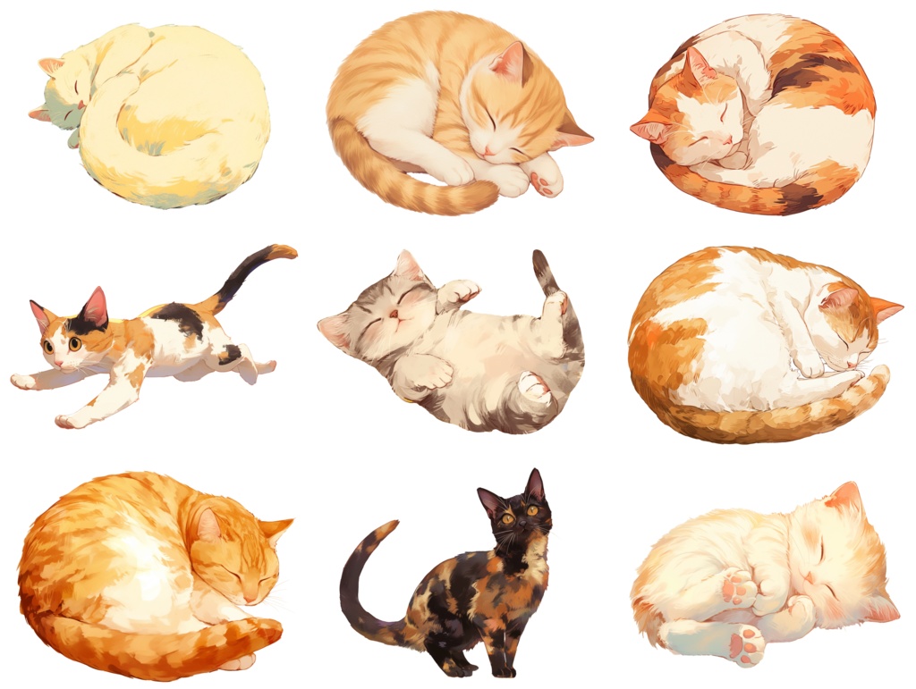 【透過素材100点】猫｜イラスト素材【png】 - sozaiya-create - BOOTH