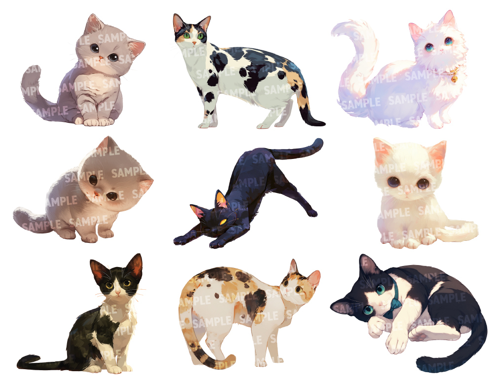 【透過素材100点】猫（png） - sozaiya-create - BOOTH