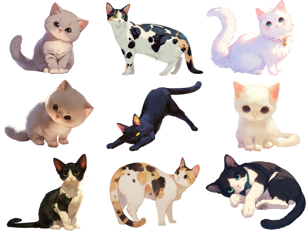 【透過素材100点】猫｜イラスト素材【png】 - sozaiya-create - BOOTH