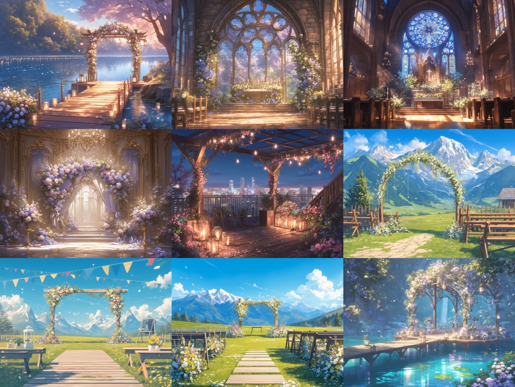 【背景70点】結婚式場【ゲーム/TRPG背景素材/CoC/ココフォリア】 - sozaiya-create - BOOTH