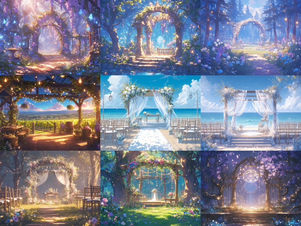 【背景70点】結婚式場【ゲーム/TRPG背景素材/CoC/ココフォリア】 - sozaiya-create - BOOTH