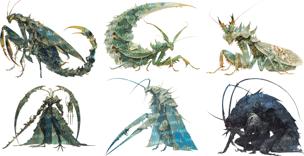 【透過素材50点】怪物｜蟲/昆虫/異形/魔物/魔獣（png） - sozaiya-create - BOOTH