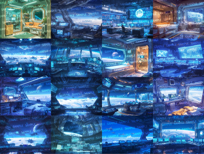 【背景100枚】SF/宇宙（ゲーム/TRPG/CoC/ココフォリア） - sozaiya-create - BOOTH