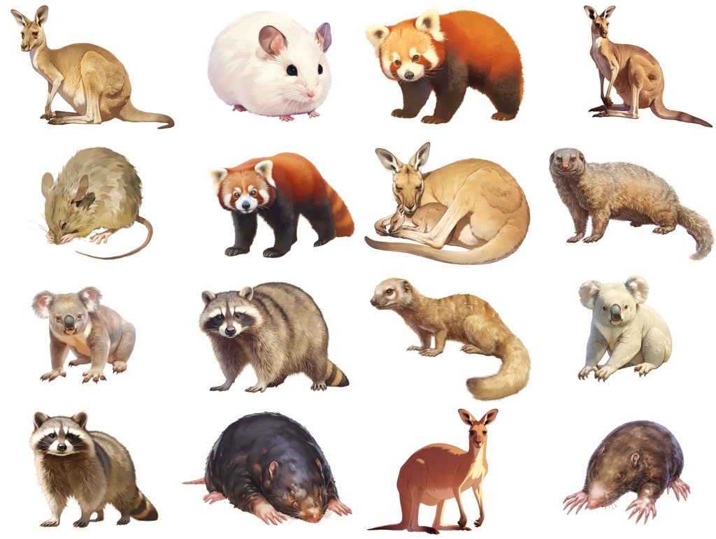 【動物】透過イラスト素材140点【動物/肉食獣/草食獣/哺乳類/鳥類】 - sozaiya-create - BOOTH