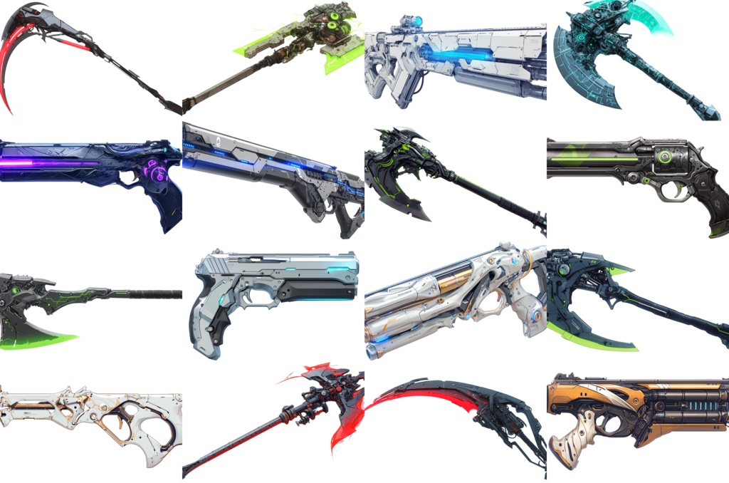 【透過素材125点】武器いろいろ｜近未来/SF風【png】 - sozaiya-create - BOOTH