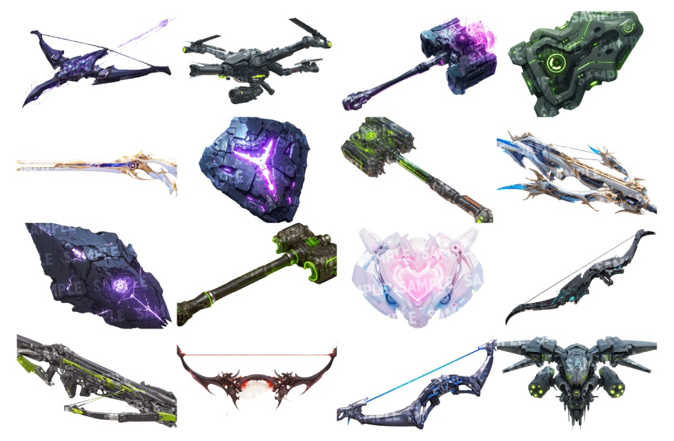 【透過素材125点】武器｜近未来/SF風（png） - sozaiya-create - BOOTH