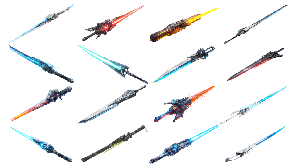 【透過素材125点】武器｜近未来/SF風（png） - sozaiya-create - BOOTH