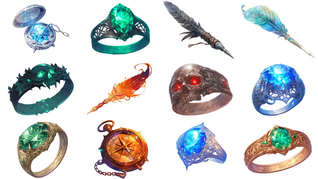 【透過素材100点】RPG小道具【png】 - sozaiya-create - BOOTH