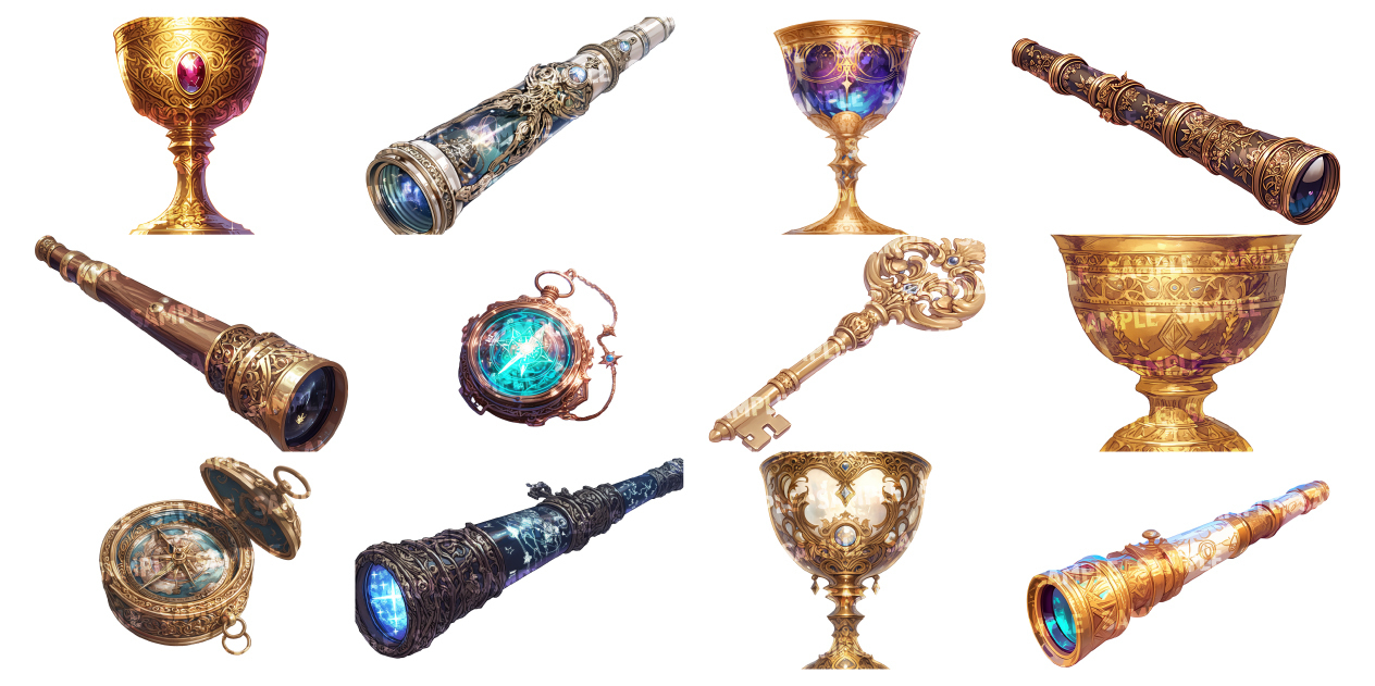 【透過素材100点】RPG小道具（png） - sozaiya-create - BOOTH