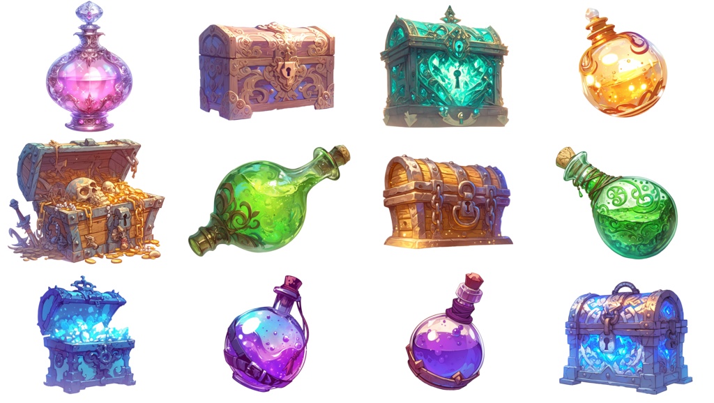 【透過素材100点】RPG小道具【png】 - sozaiya-create - BOOTH