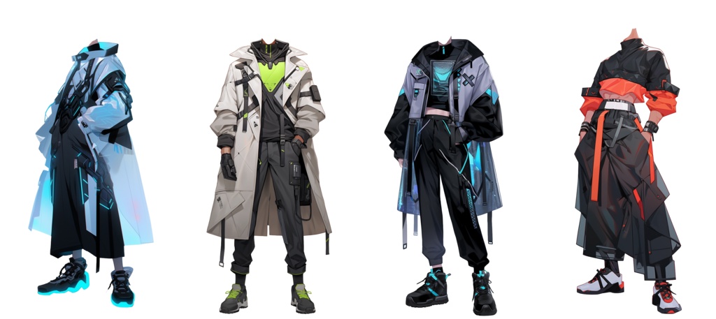 【立ち絵】サイバー/メカ 男性80点 ️差分2種【透過png】 - sozaiya-create - BOOTH