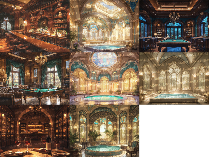 【背景100枚】豪邸（ゲーム/TRPG/CoC/ココフォリア） - sozaiya-create - BOOTH