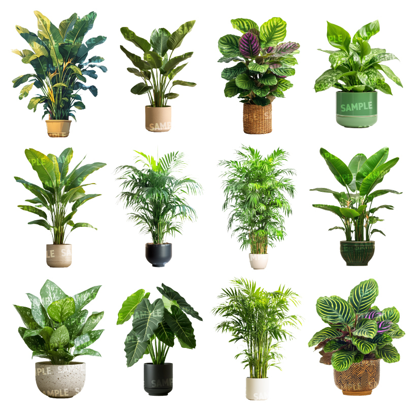 【透過素材50点】観葉植物（png） - sozaiya-create - BOOTH