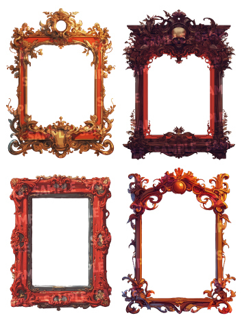 【透過素材100点】額縁｜アンティーク風/2種（png） - sozaiya-create - BOOTH