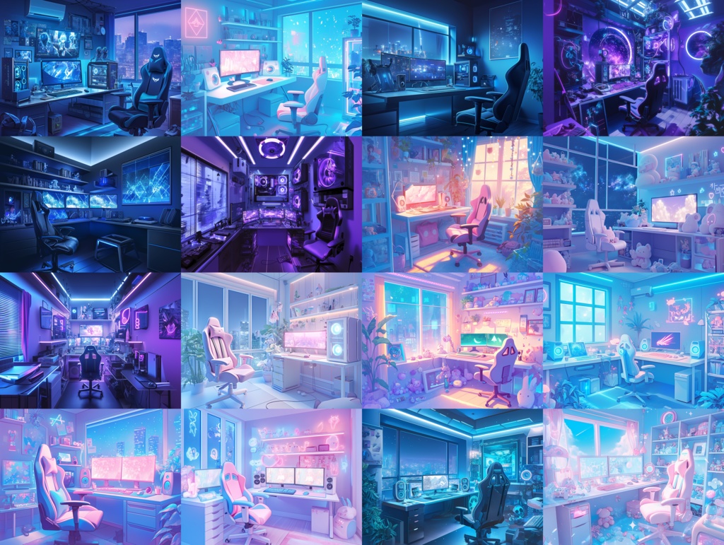 【背景素材120点】ゲーミングルーム【ゲーム/TRPG背景素材/CoC/ココフォリア】 - sozaiya-create - BOOTH