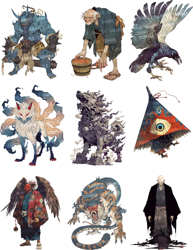 【透過素材43点】妖怪（png） - sozaiya-create - BOOTH