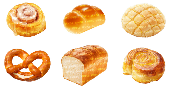 【透過素材50点】パン（png） - sozaiya-create - BOOTH