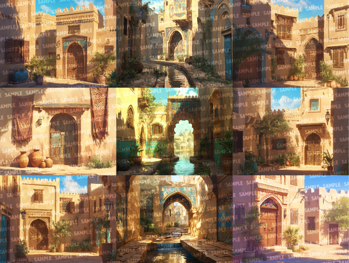 【背景150枚】アラビアンの街並｜差分あり（ゲーム/TRPG/CoC/ココフォリア） - sozaiya-create - BOOTH