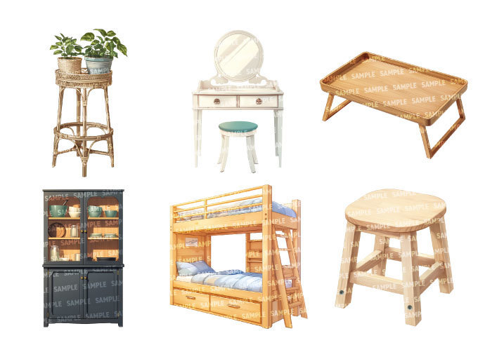 【透過素材35点】家具（png） - sozaiya-create - BOOTH