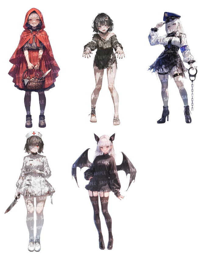 【立ち絵20点】ハロウィン仮装｜女性（png） - sozaiya-create - BOOTH