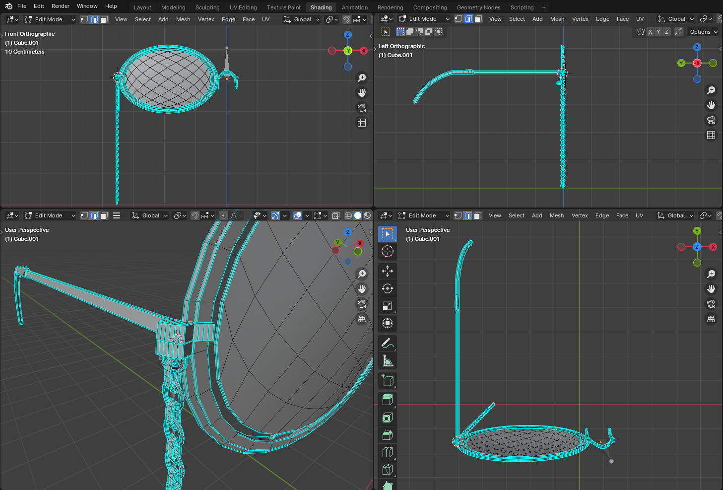【VRChat】simple monocle【眼鏡】 - black polygone - BOOTH