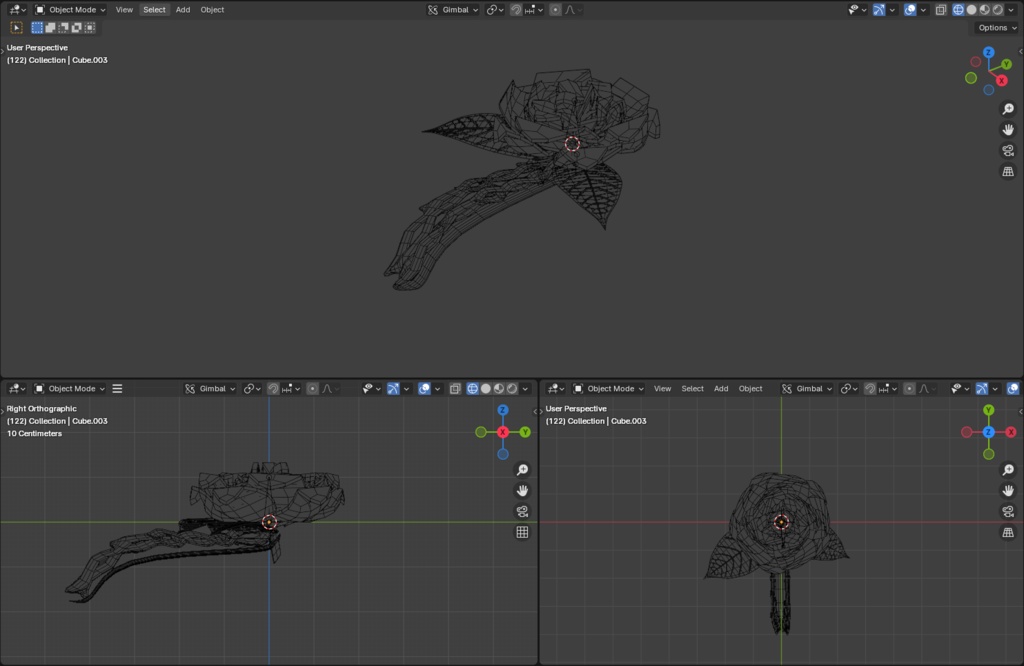【VRChat】Iron Rose 【髪飾り】 - black polygone - BOOTH