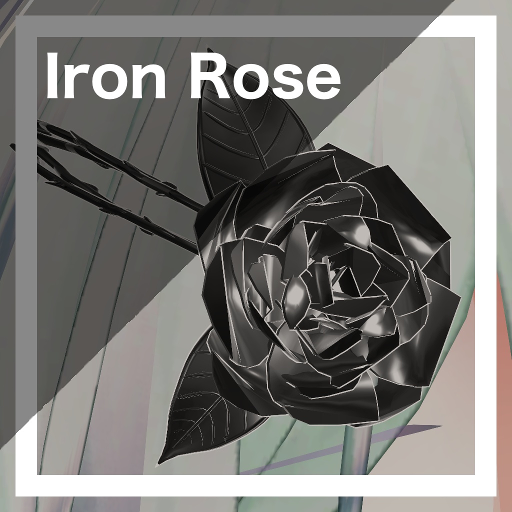 【VRChat】Iron Rose 【髪飾り】 - has shop - BOOTH