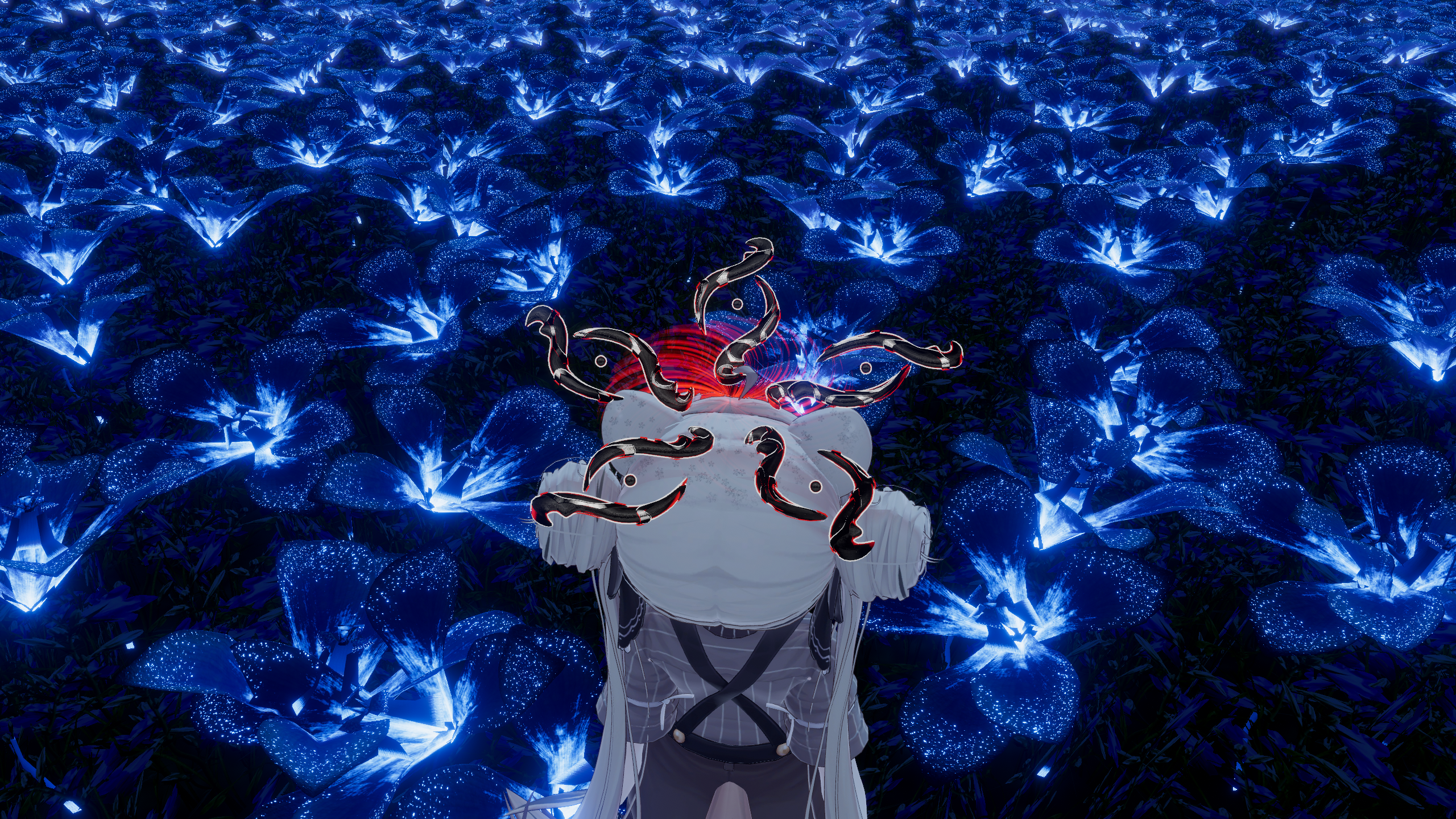 【VRChat】Ume Fire Halo - Black Polygone - BOOTH
