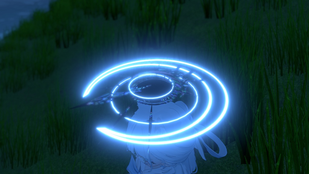 【VRChat】Moon Shadow Halo【MA対応】 - Black Polygone - BOOTH