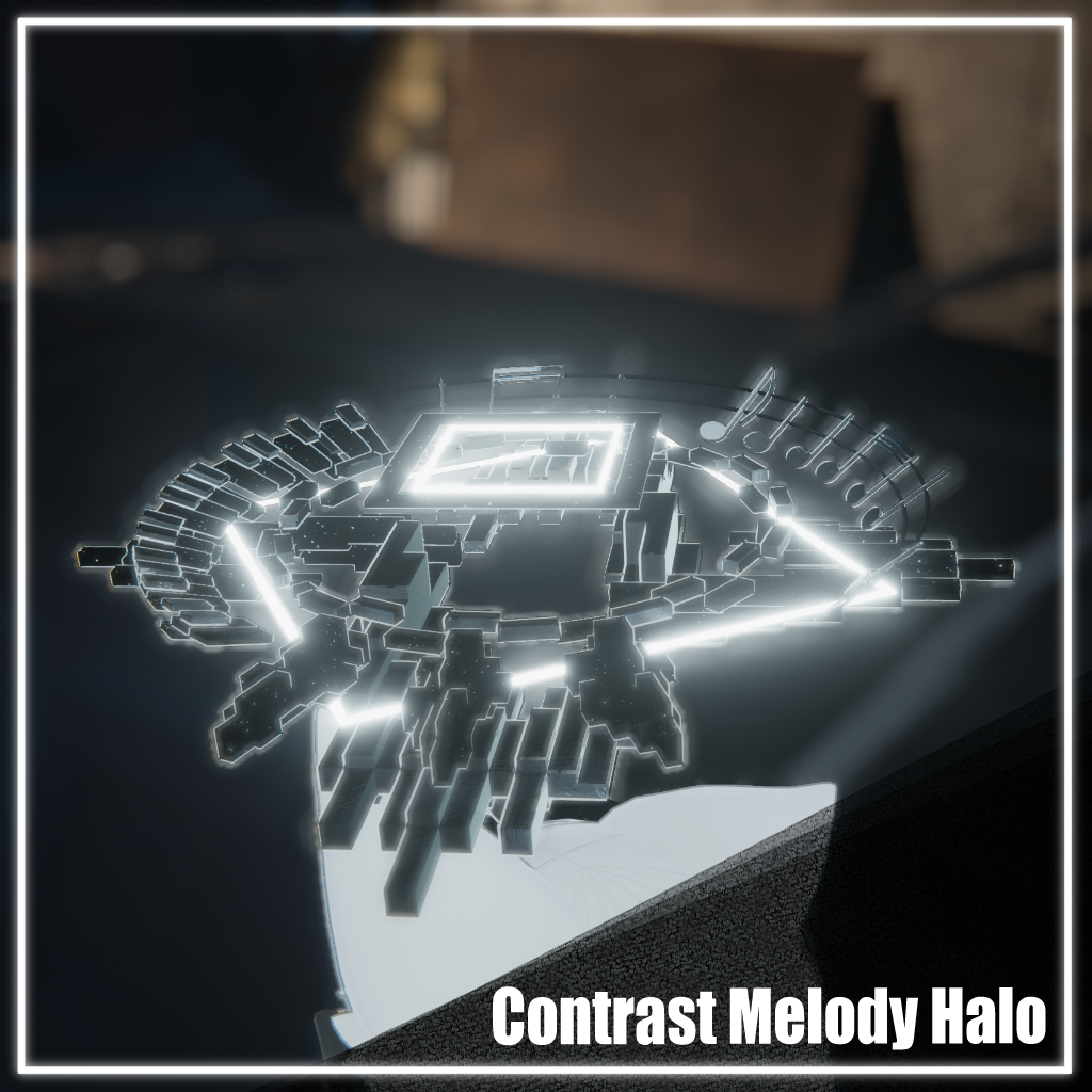 【VRChat】Melody Halos【MA対応】 - Black Polygone - BOOTH