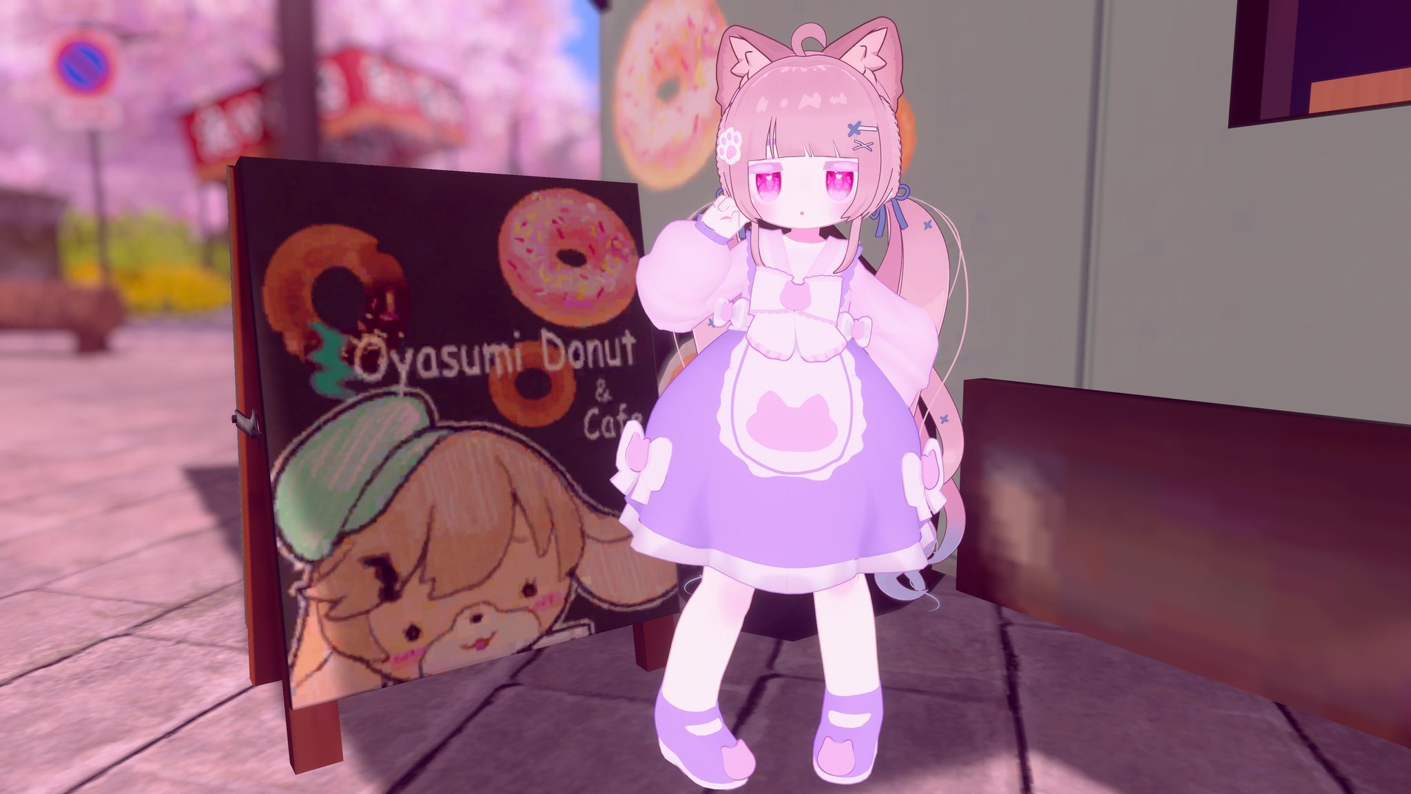 【キプフェル】Curly twin tails【VRChat向けヘアモデル】 - わたしろ屋 - BOOTH