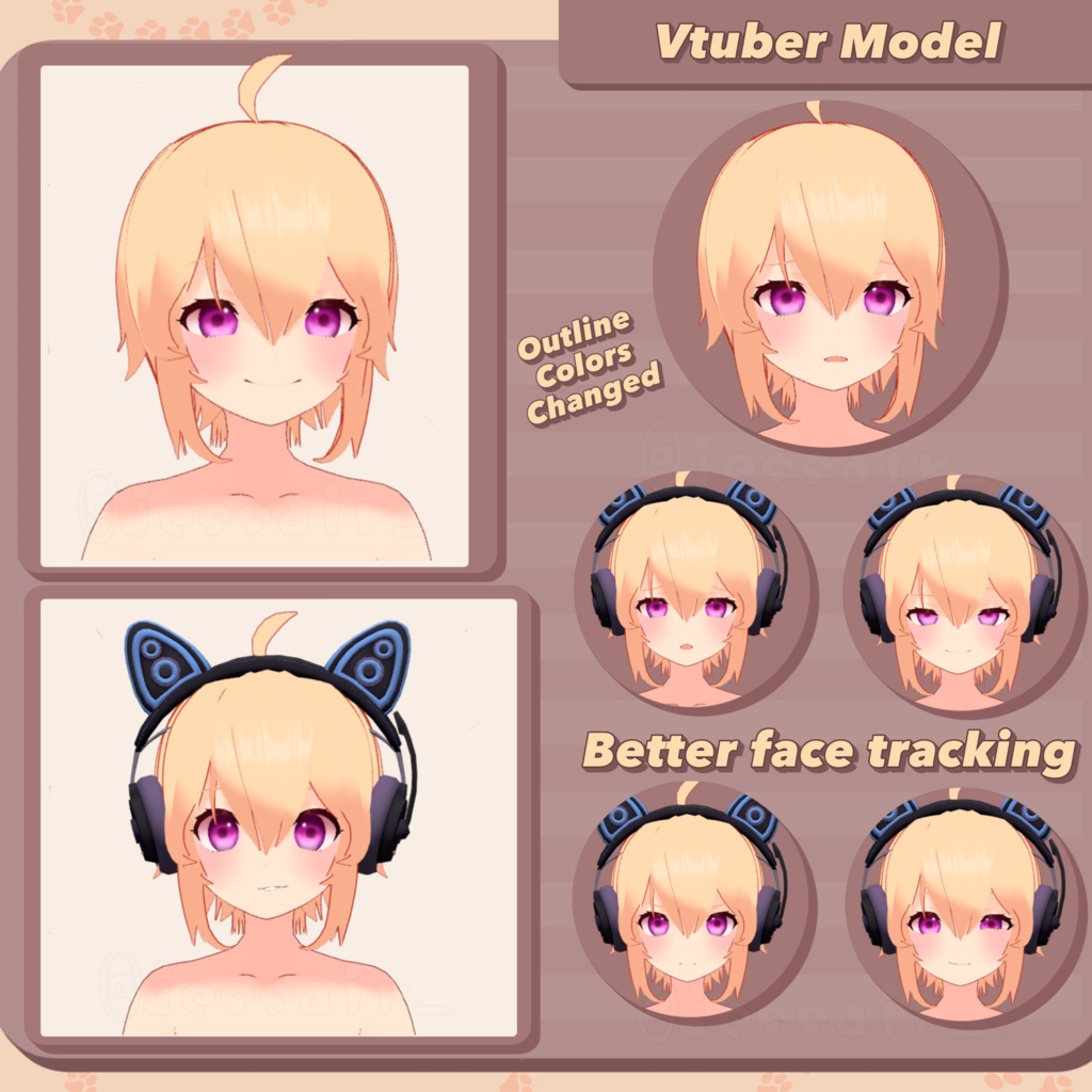 [VTuberのモデルを依頼する] VTUBER CUSTOM MODEL COMMISSION | VRChat | VRoid | VRM | Vtubing | Streaming ...