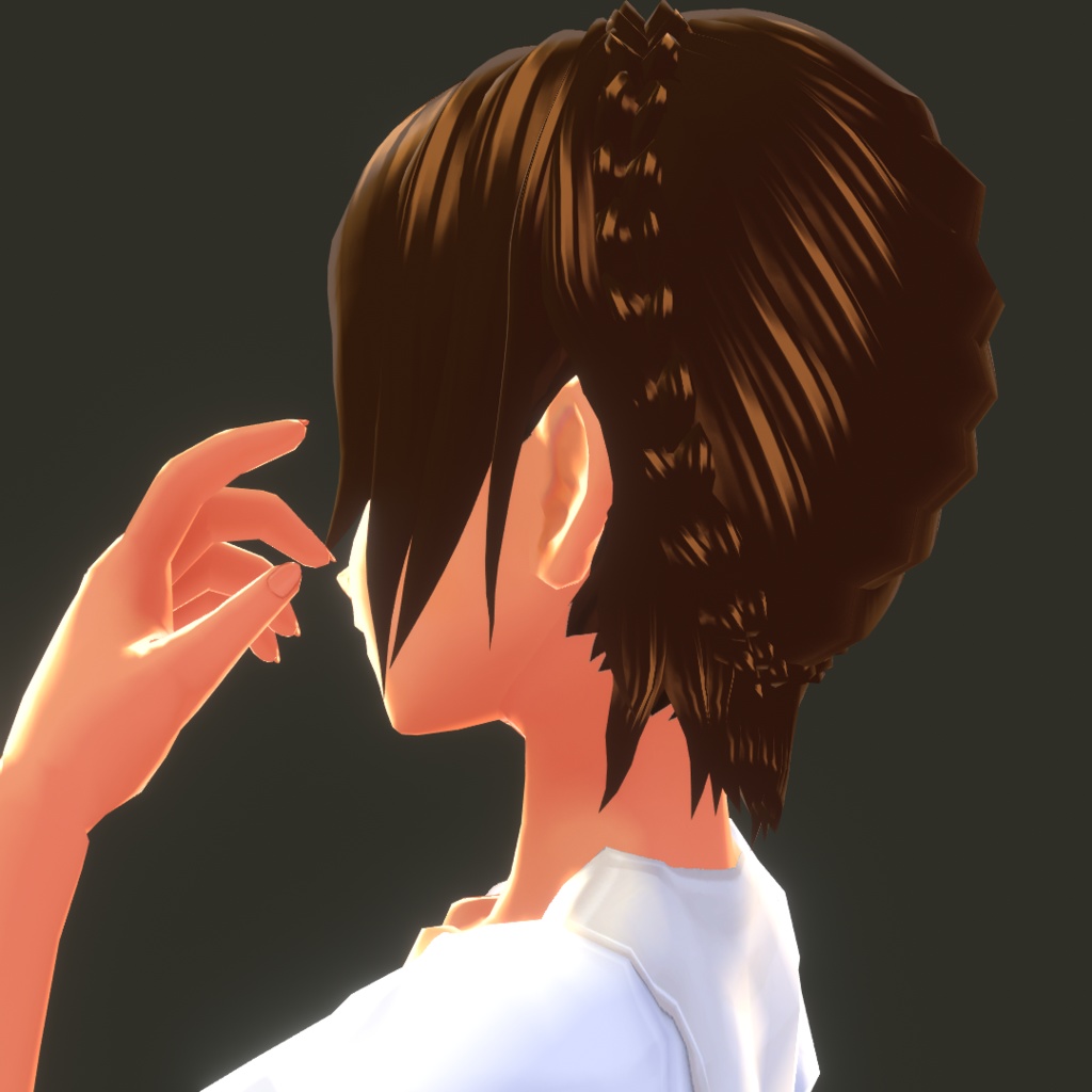 [VRoid] Braided crown hair preset - darkunykorn - BOOTH