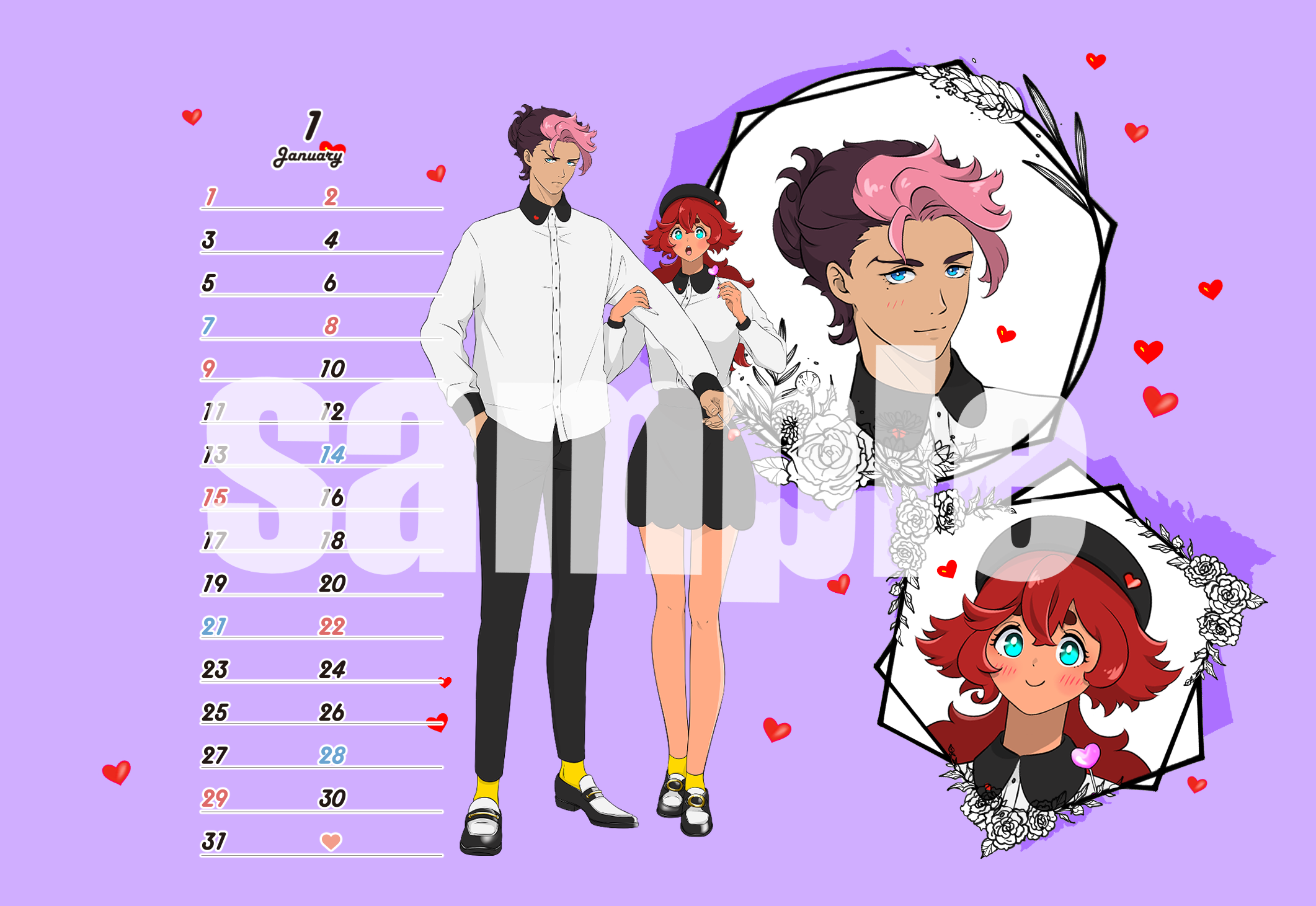 2025年グエスレカレンダー - azasan - BOOTH