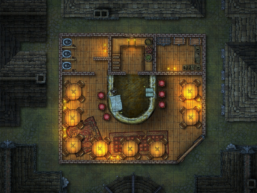 【素材】40x30 マップセットCoC 【TRPG用】サルーン - Rubyrpg - BOOTH