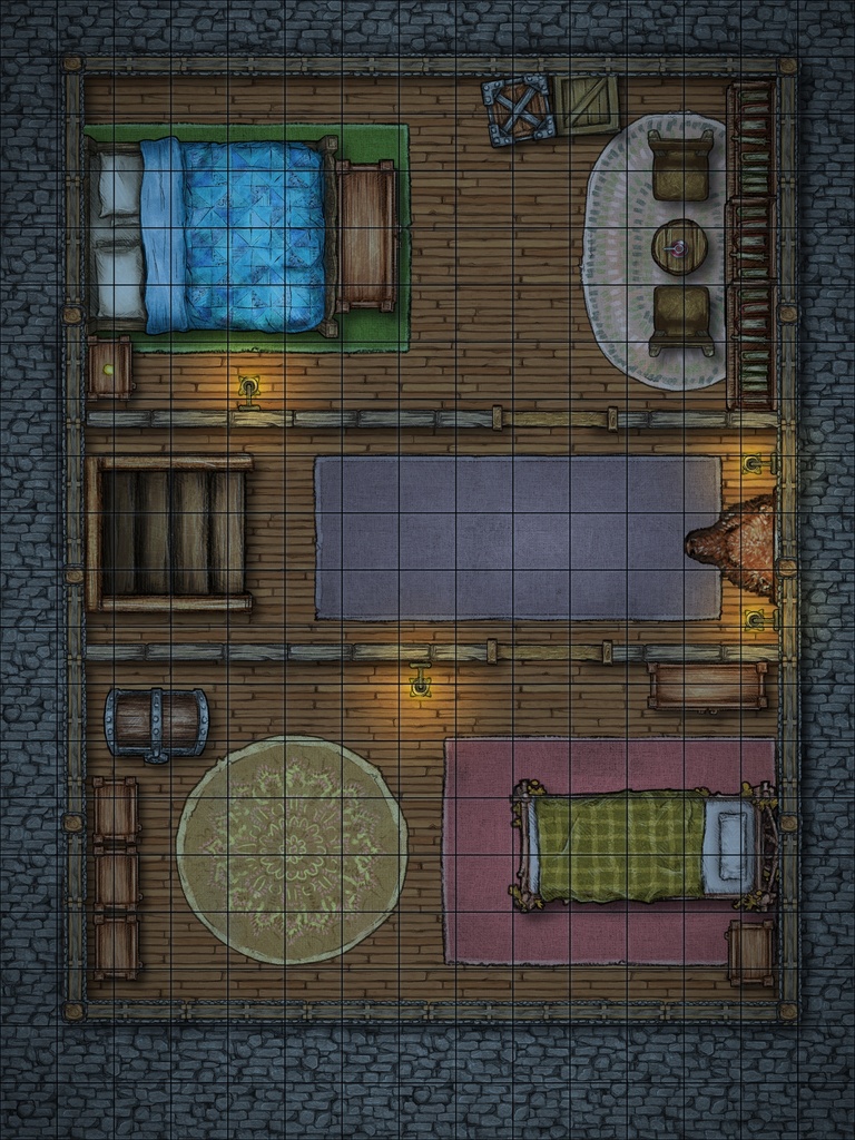 【素材】マップセット 【TRPG用】ダブル ホテル ルームミーティング - Rubyrpg - BOOTH