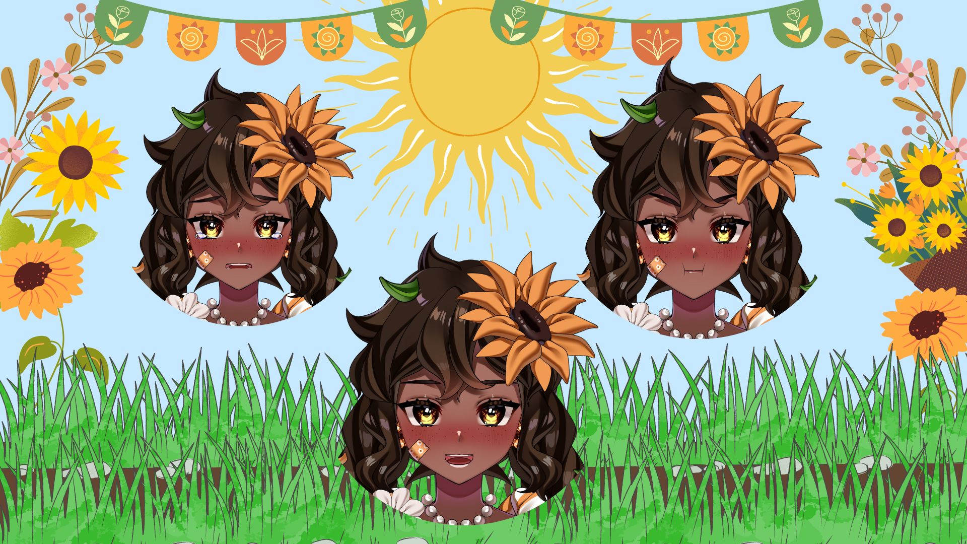 【Live2d Ready to rig】Sunflower Vtuber ひまわり [SOLDOUT] - EtoillaLive2d ...