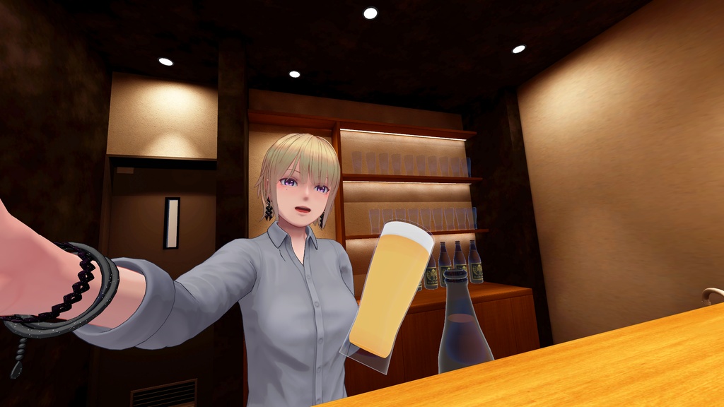 【VRChat向け】Bar with only 4 seats [4 seats bar] - アトリエDRAW - BOOTH
