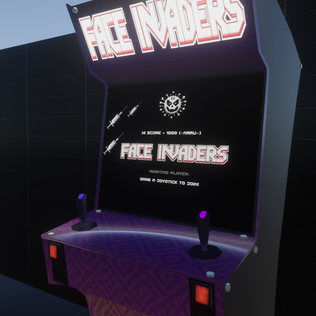 Face Invaders - Multiplayer VRChat Arcade Game Prefab - maruvr - BOOTH