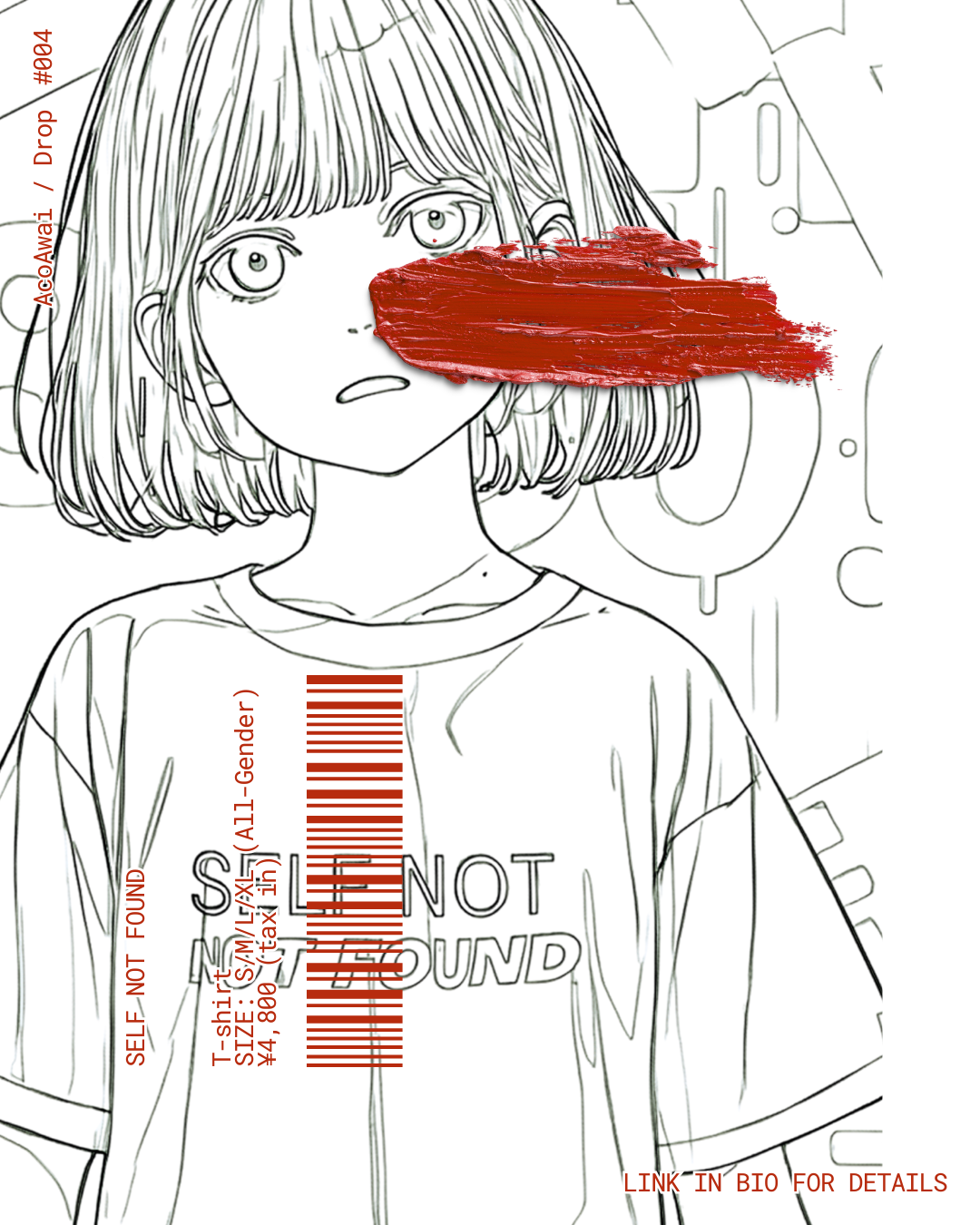 あわいあこ Drop#004 SELF NOT FOUND_White_Color - あわい あこ - BOOTH