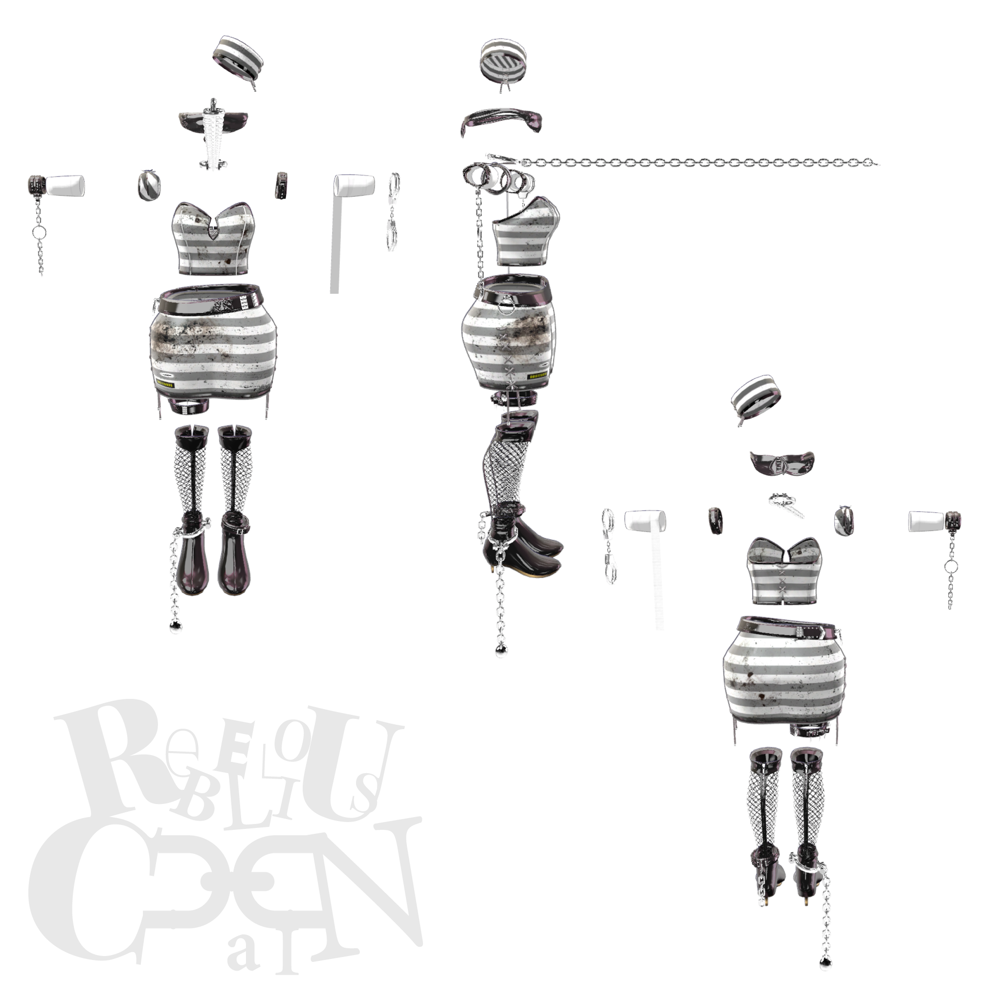 39アバター対応 Rebellious Chain (VRChat向け衣装) - むむしょっぷ - BOOTH